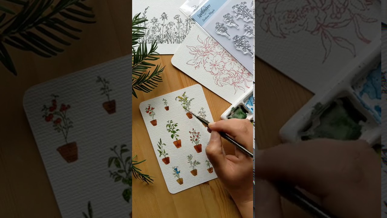 Watercolor with Sushma Hegde - Greenery and Blooms - YouTube