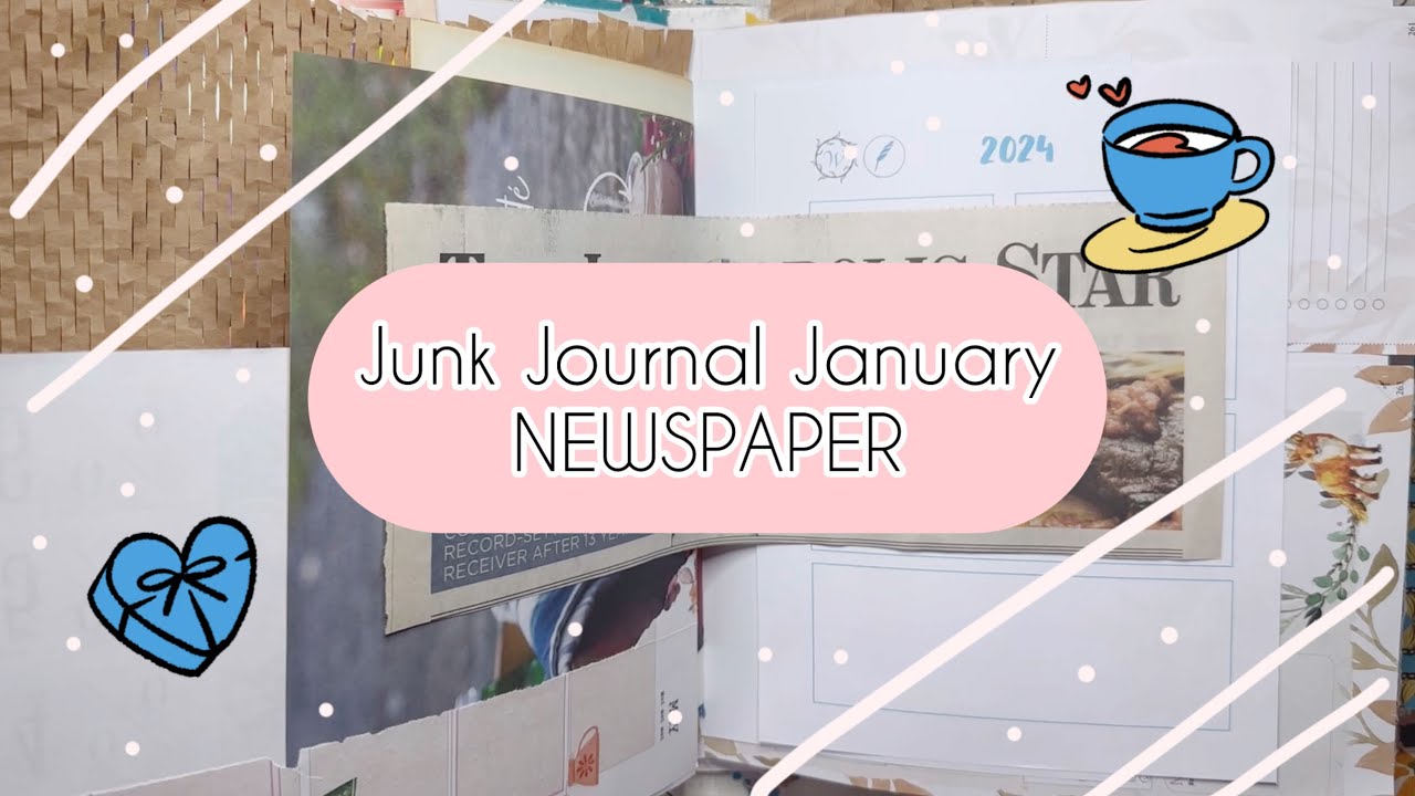 Newspaper clipping 🗞️ junk journal January - YouTube