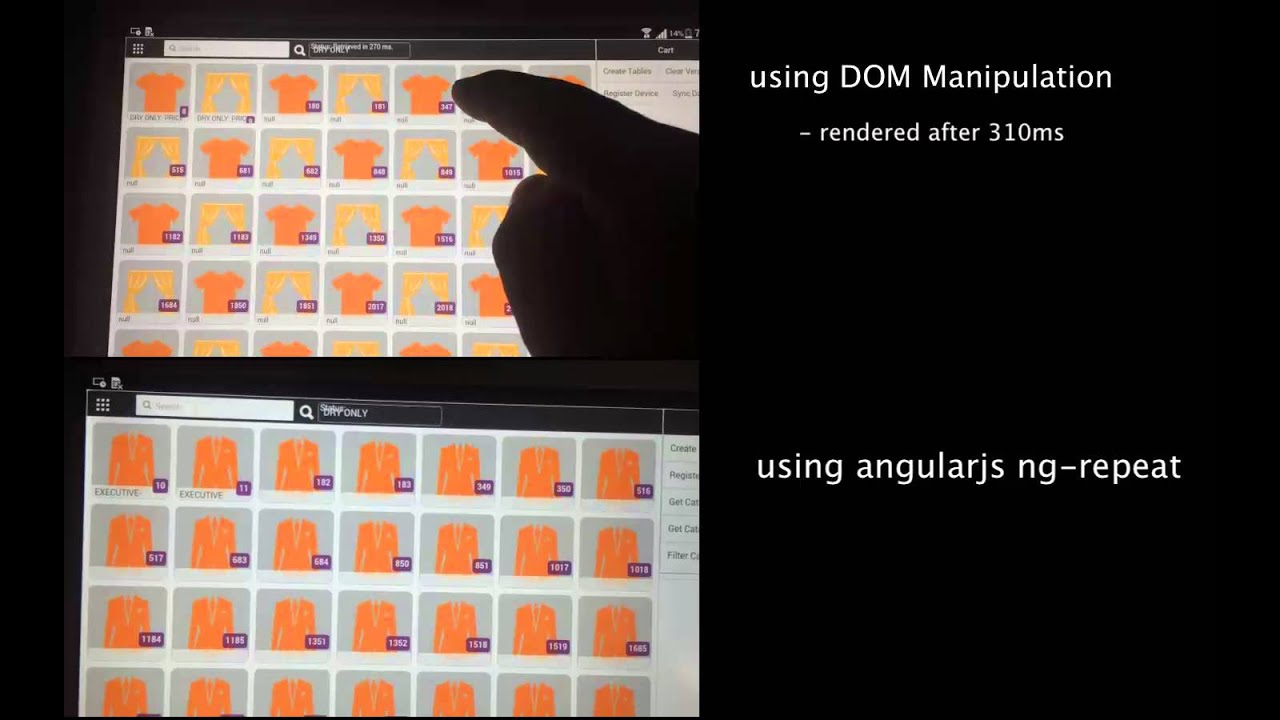 Slow Motion Recording Of Angular Ngrepeat Performance Youtube