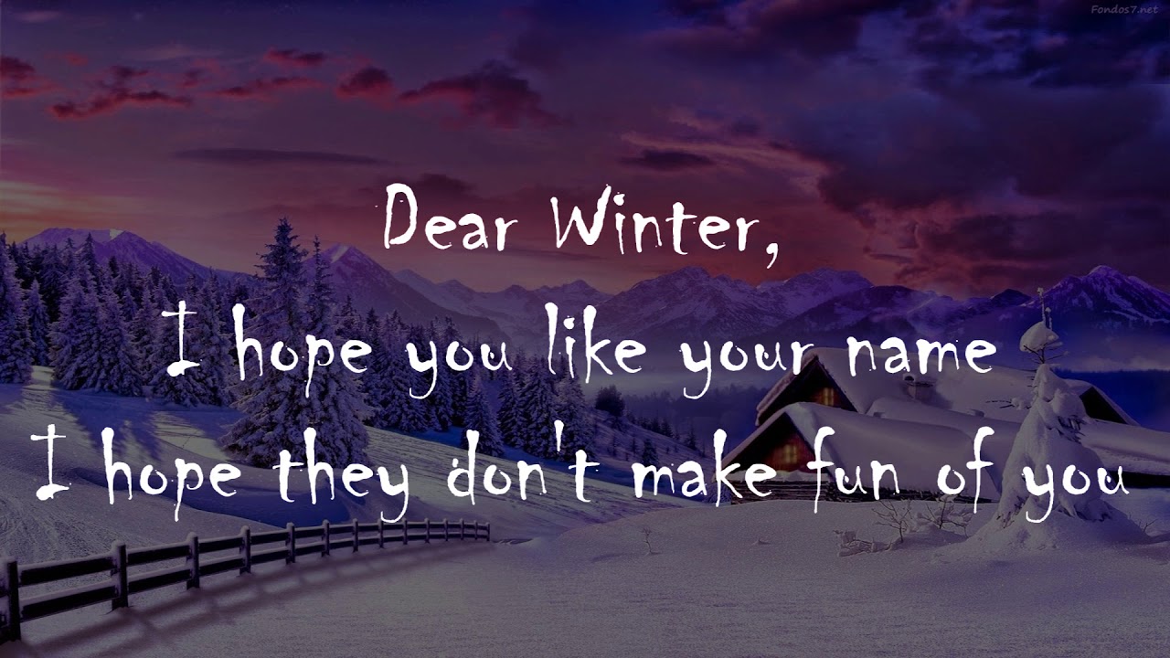 AJR_Dear Winter (Lyric) - YouTube Music