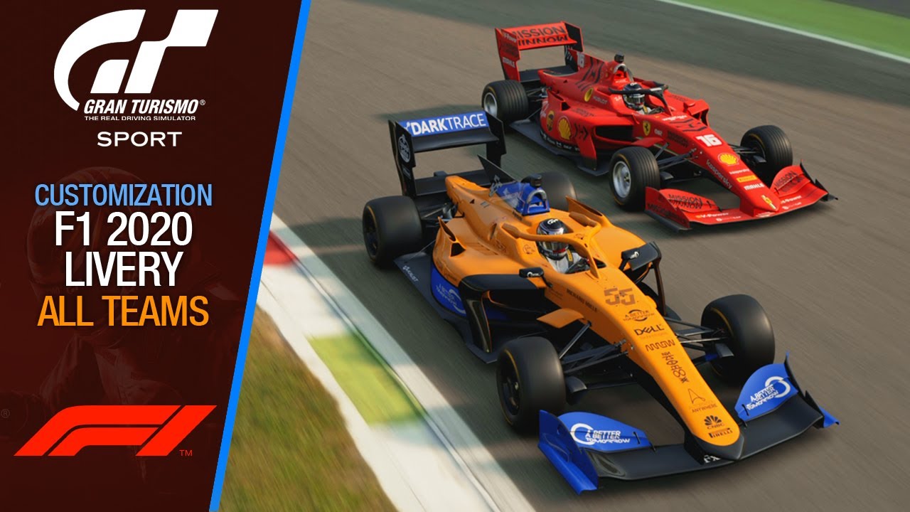 GT Sport - Customization: F1 2020 - All Teams Liveries (Super Formula ...