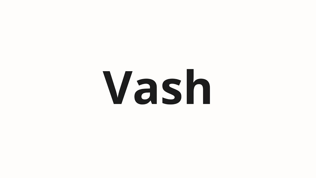 How to pronounce Vash | Ваш (Your in Russian) - YouTube