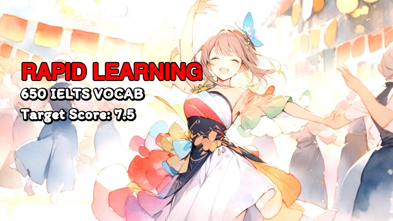 【RAPID LEARNING】650 IELTS VOCAB 【Target Score : 7.5】 - YouTube
