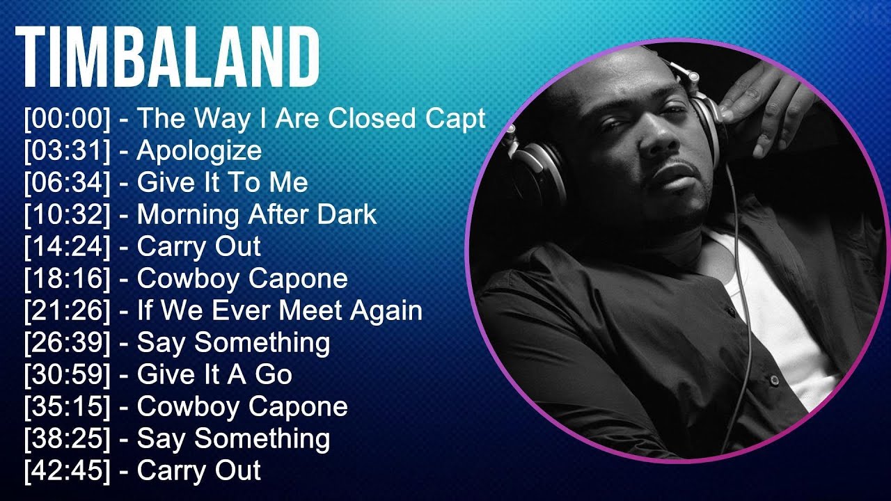 Timbaland 2025 MIX Top Hits - The Way I Are Closed Captioned, Apologize ...