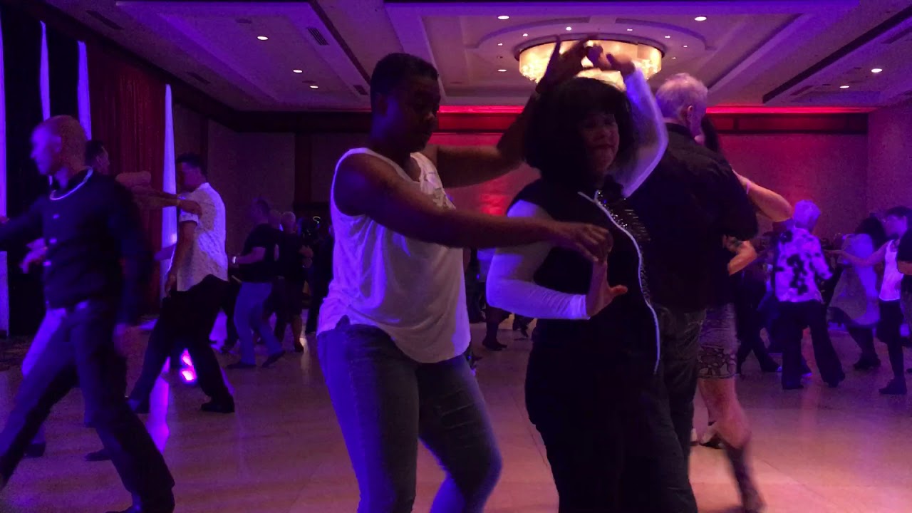 Mel Dancing West Coast Swing at DC Out 2018 // Role Switching - YouTube