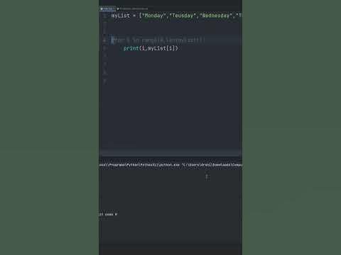 ENUMERATE function in python 🐍 - YouTube