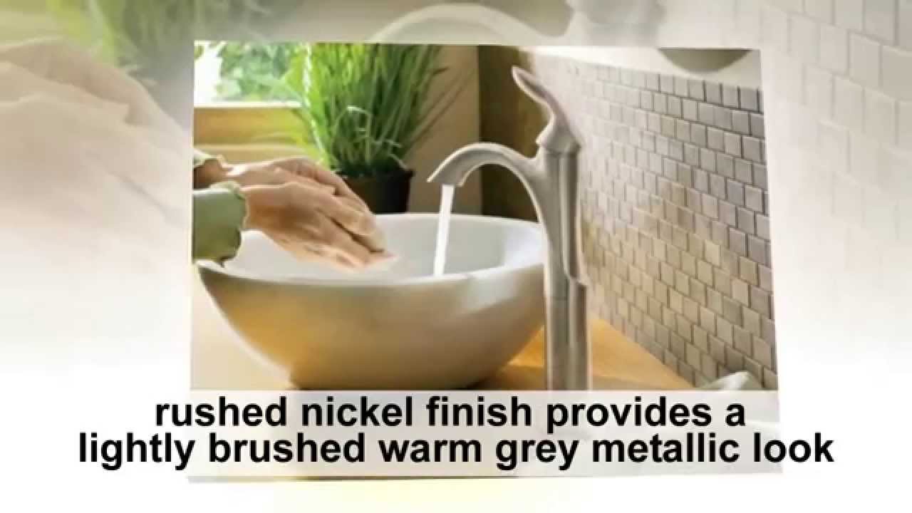 Moen 6400BN Eva One Handle High Arc Bathroom Faucet Reviews - YouTube