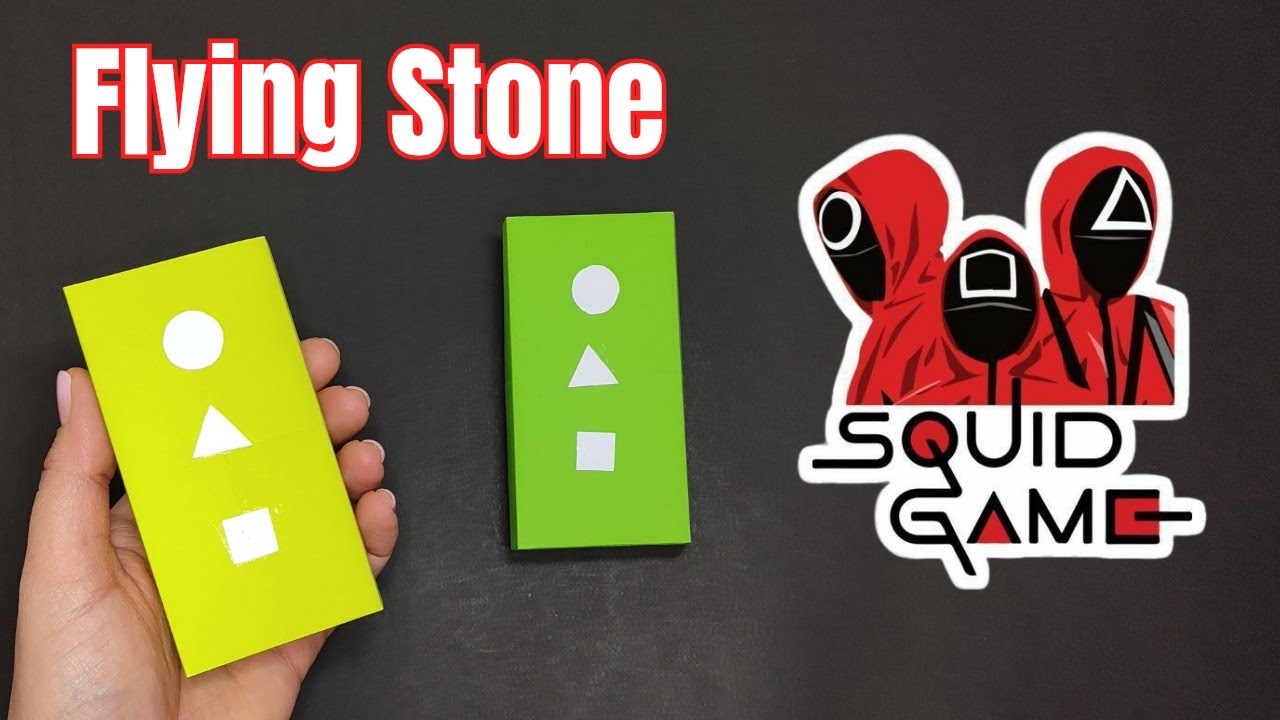 Origami Flying Stone || How to Make Flying Stone Squid Game From Paper ...