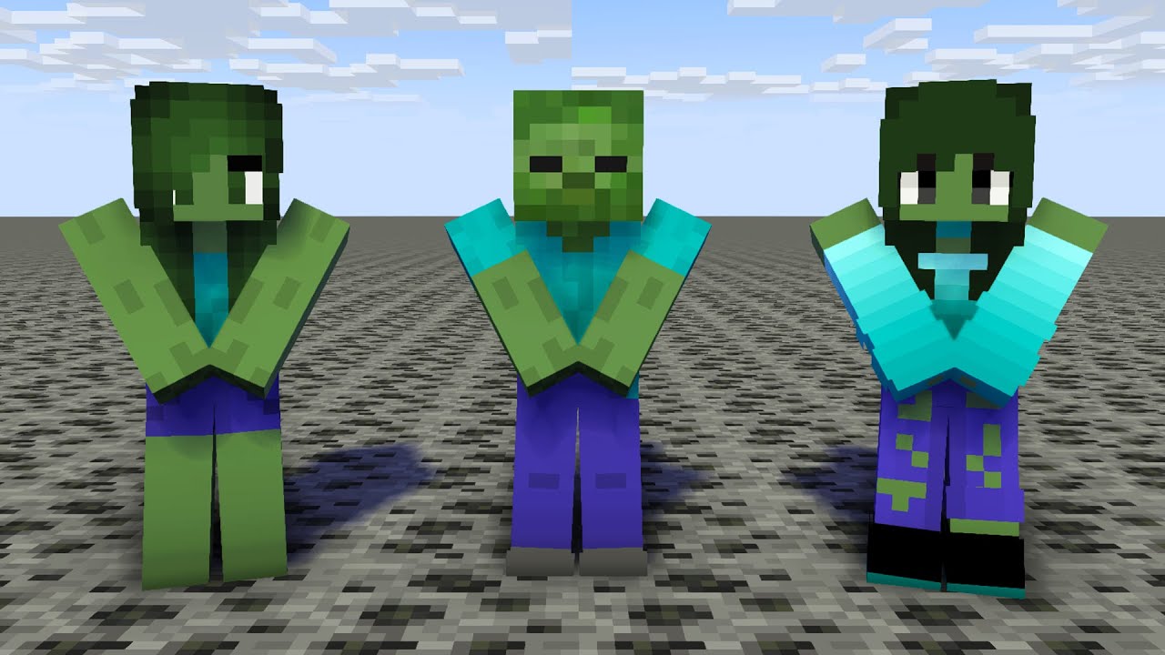MONSTER SCHOOL : WALKER DANCE MEME ZOMBIE FAMILY - MINECRAFT ANIMATION ...