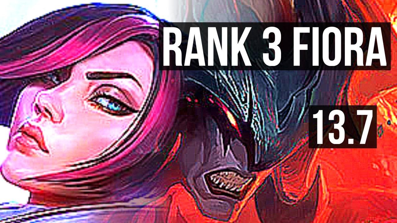 Fiora Vs Aatrox Top Rank 3 Fiora 8 Solo Kills 400 Games Tr