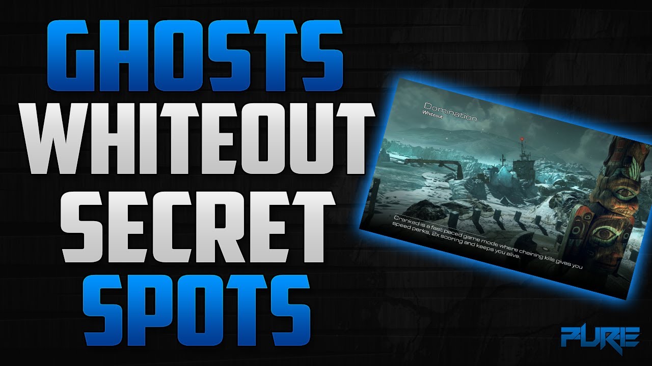 Call of Duty Ghosts: Hiding Spots - 2 Infected Spots On Whiteout - YouTube