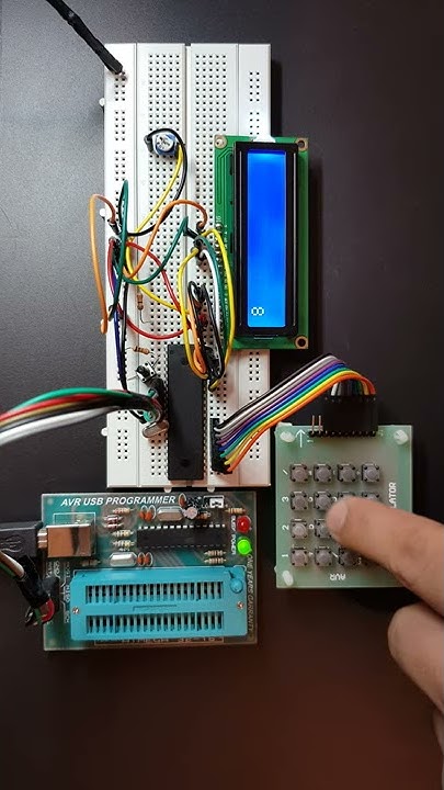A simple calculator by AVR (ATmega32A microcontroller) - YouTube