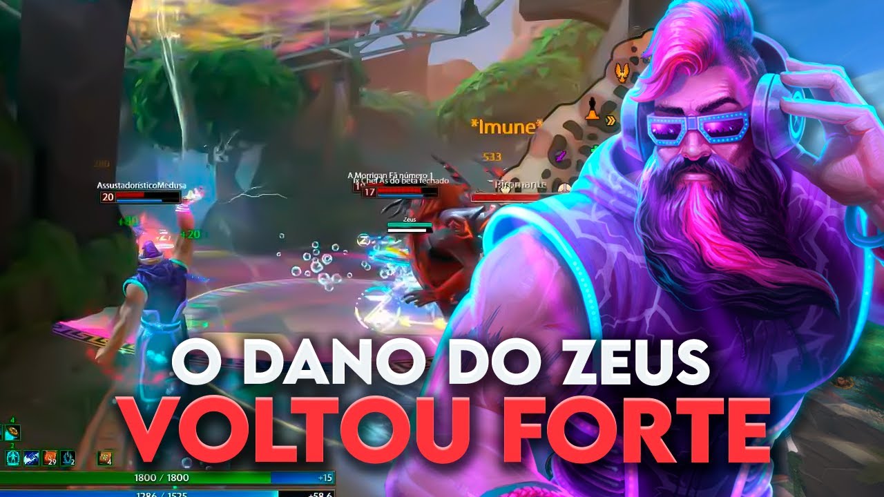 Zeus voltou a ser o que era! Uma 3 E O CARA VAI PRO ABRAÇO! ZEUS MID ...