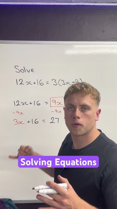 Solving Equations #solve #equation #maths #gcse - YouTube