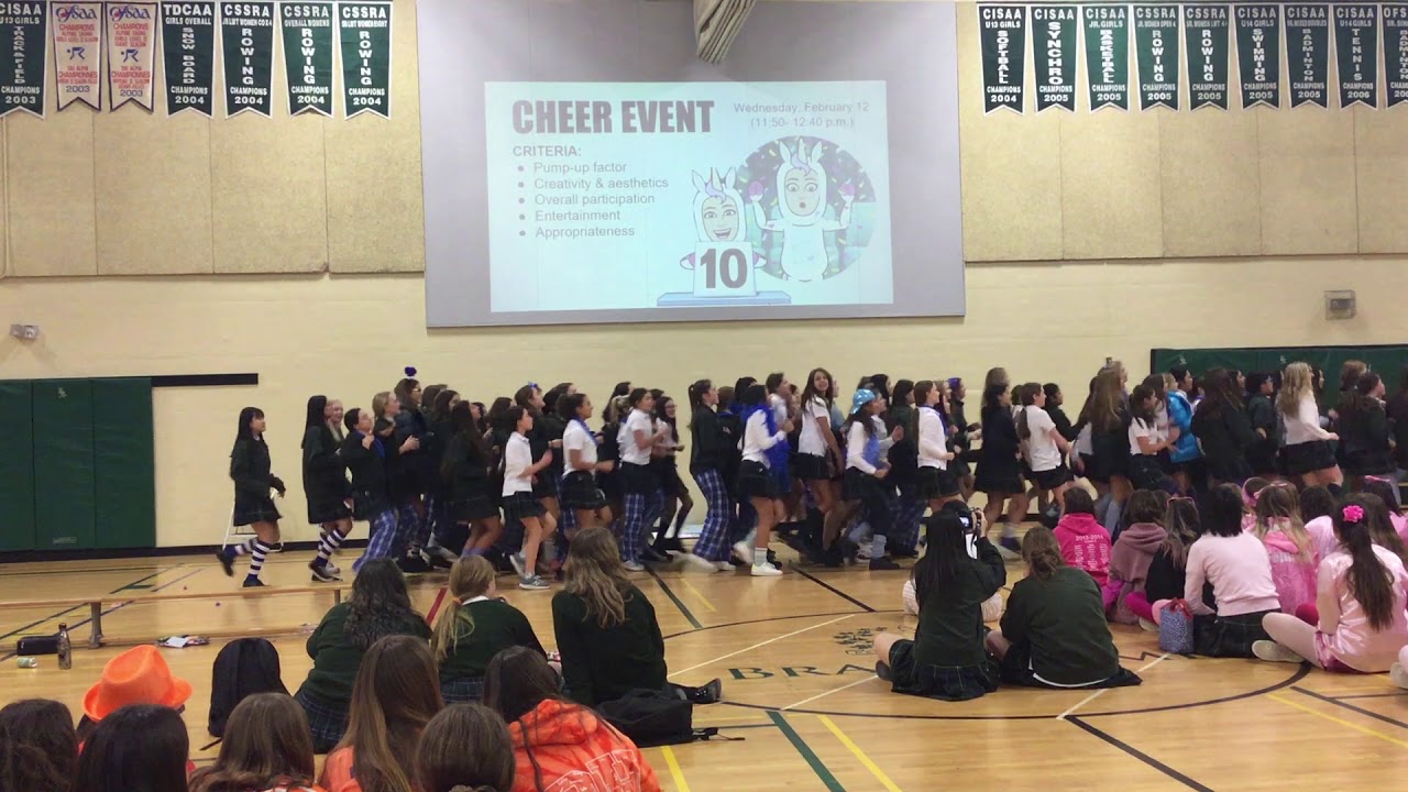 Grade 8 - Spirit Week Cheer - YouTube