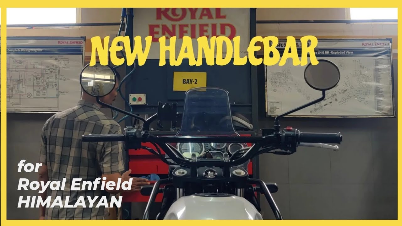 New Handlebar for my Himalayan | AOM Himalayan Adventure Handlebar ...