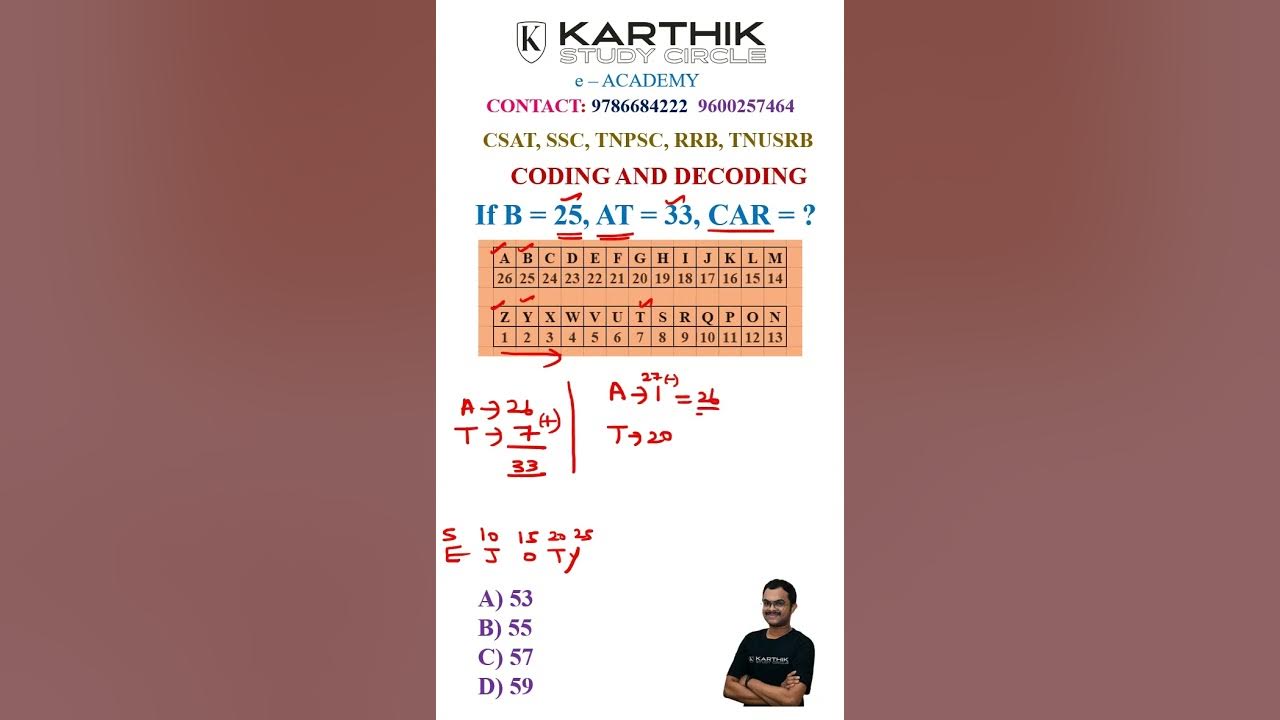coding and decoding reasoning tricks ntpc #ssccgl #rrbntpc #tnpscgroup1 #codinganddecoding # ...
