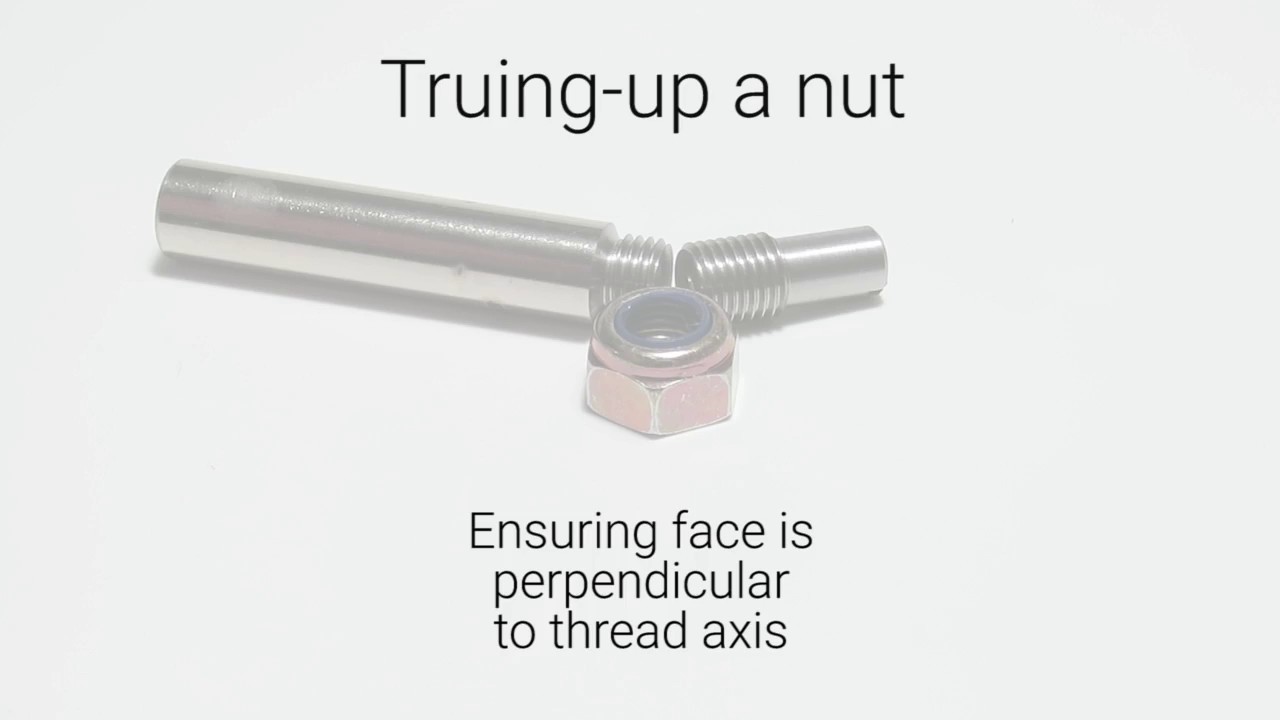 Truing up nut threads - YouTube