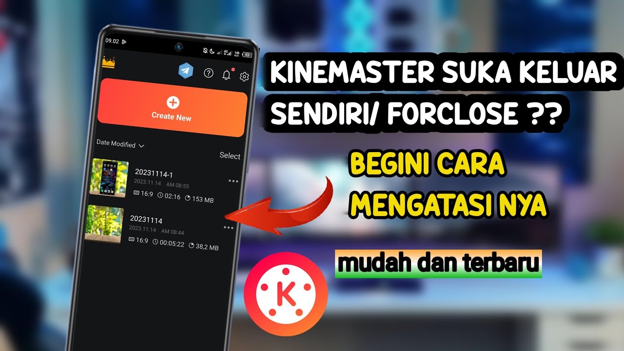 CARA MENGATASI KINEMASTER SERING KELUAR SENDIRI/FORCLOSE - YouTube