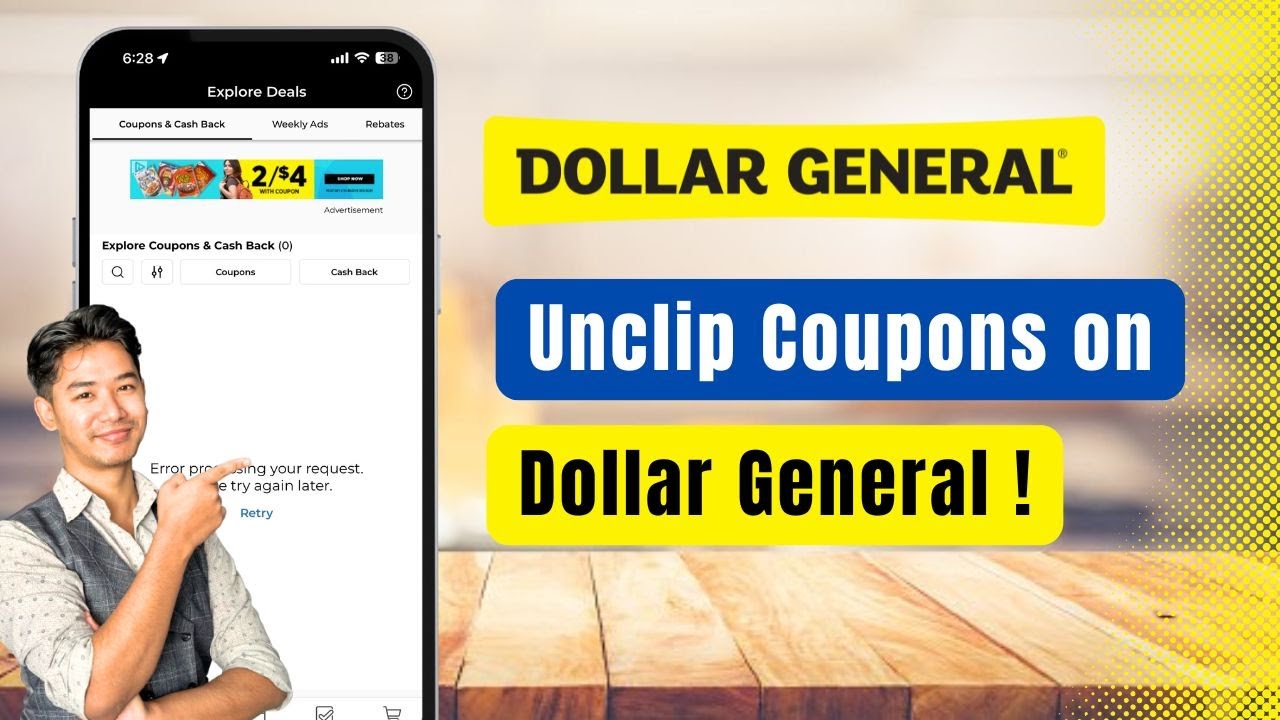 How to Unclip Coupons on Dollar General App ! - YouTube