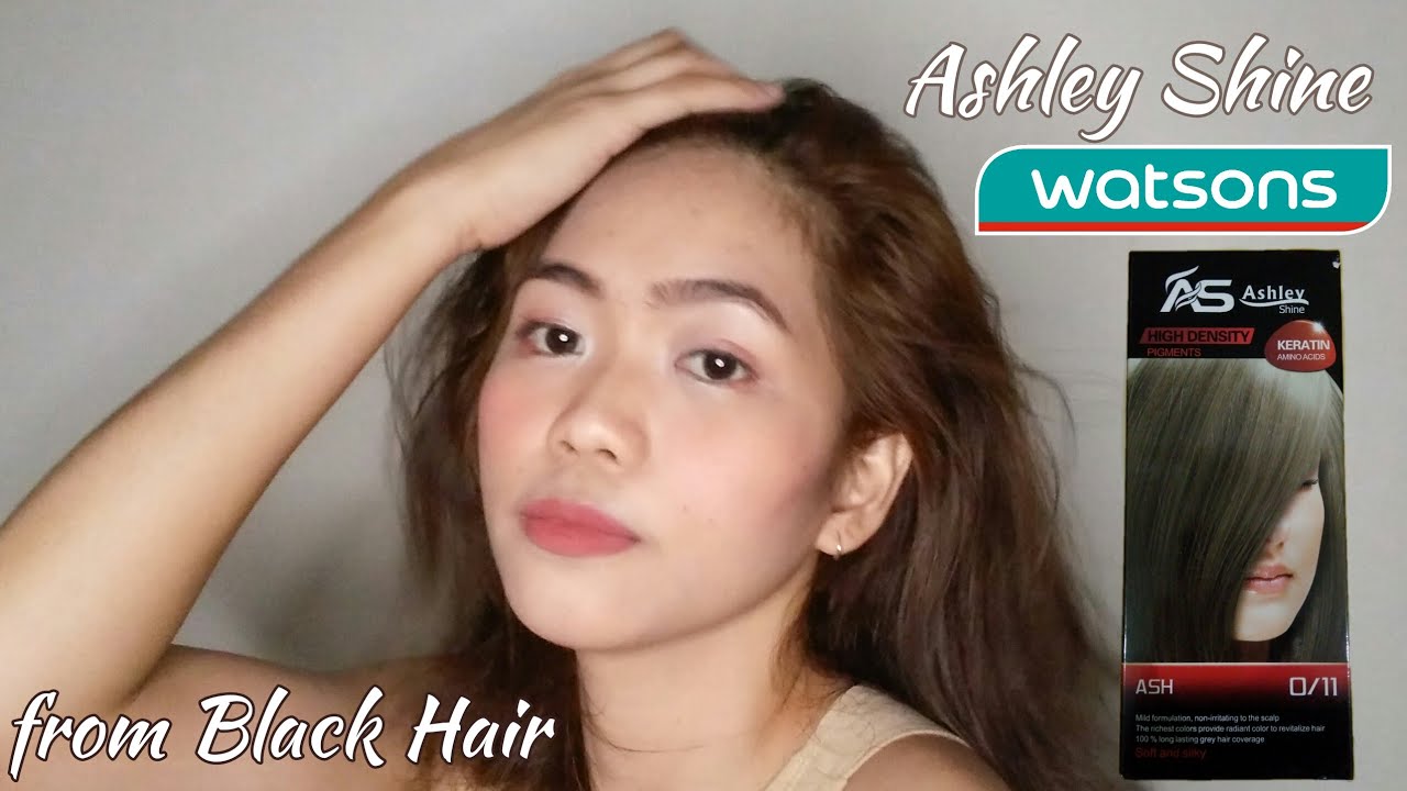 Ashley Shine Hair Color | from Black Hair | New Haircut | Watsons - YouTube