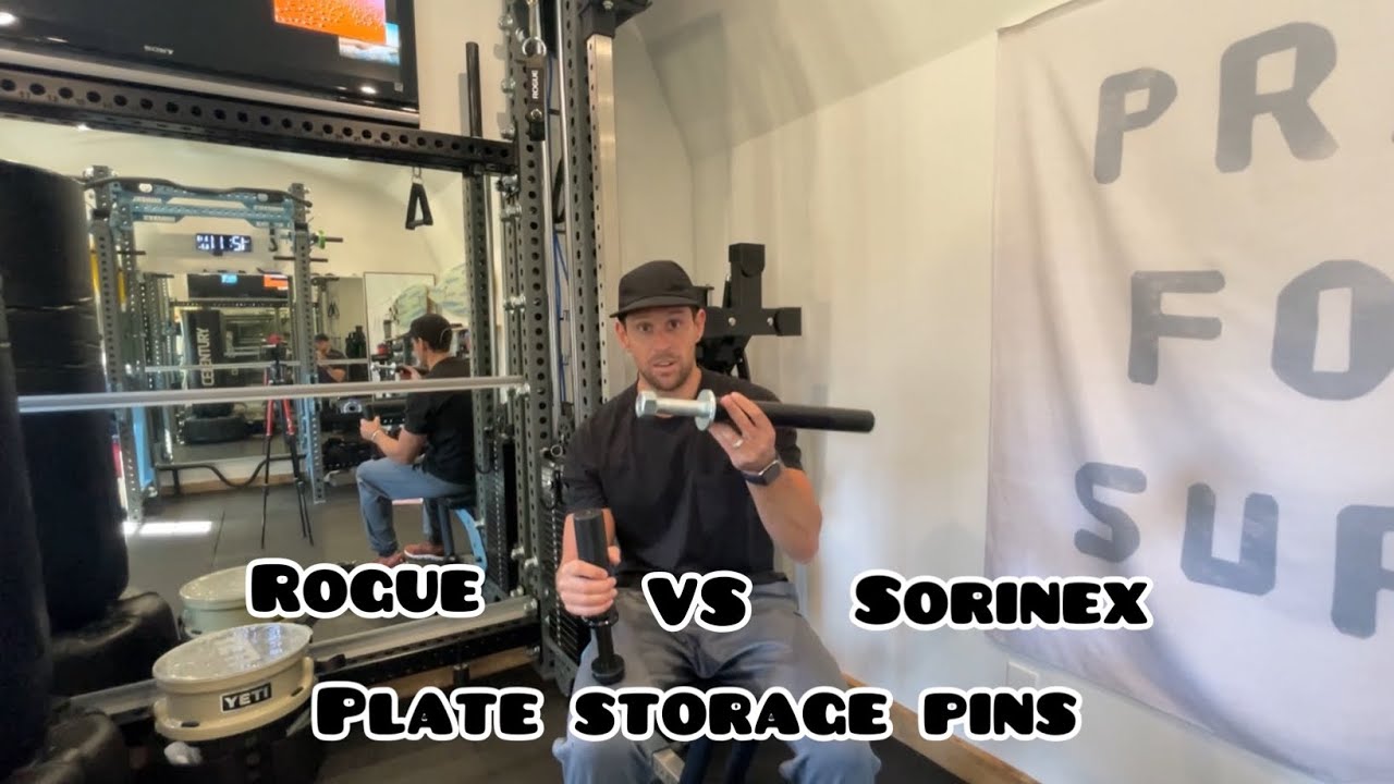 Sorinex plate pins Vs Rogue plate pins | Home Gym - YouTube