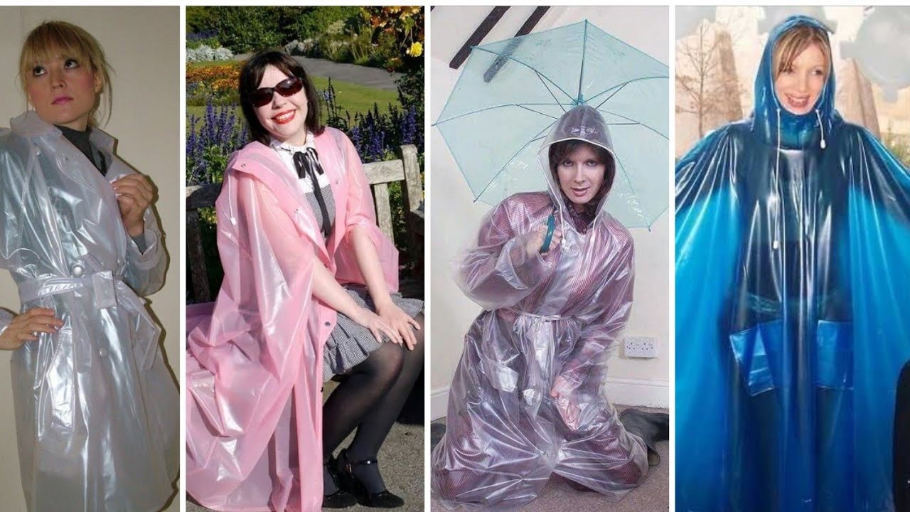 transparent pvc vinyl raincoat|rain flicker - YouTube