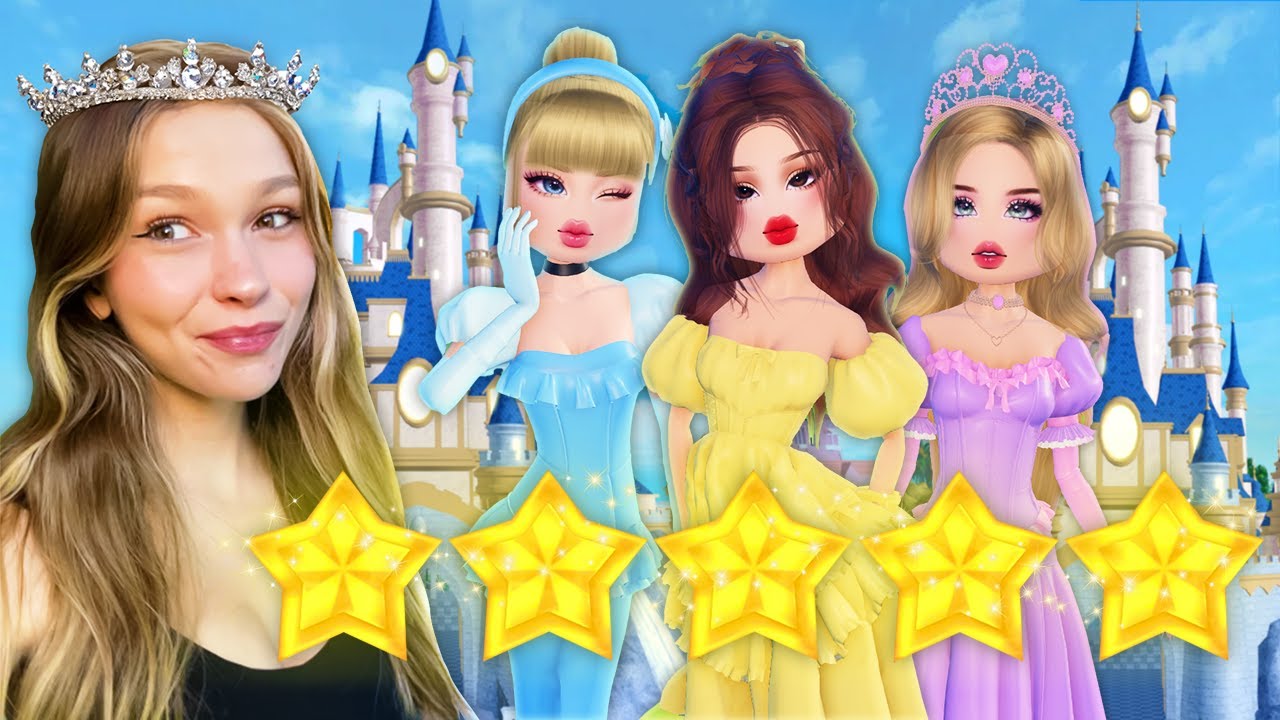 Buying Iconic DISNEY PRINCESS Themes in Dress to Impress - YouTube