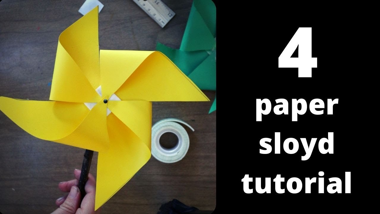 The Pinwheel (Paper Sloyd Tutorial by Ednah Anne Rich) - YouTube