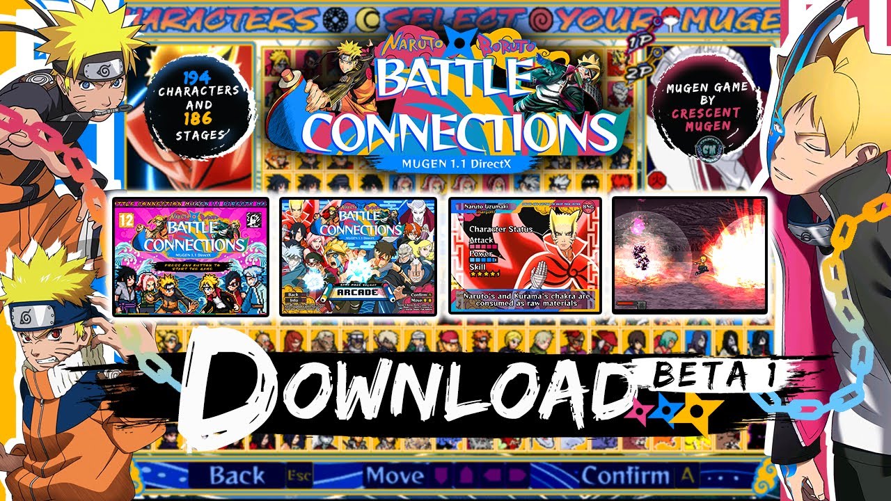 RELEASE!! NXBBC Mugen 1.1 DirectX BETA 1 By CM (Naruto Mugen 2024 ...