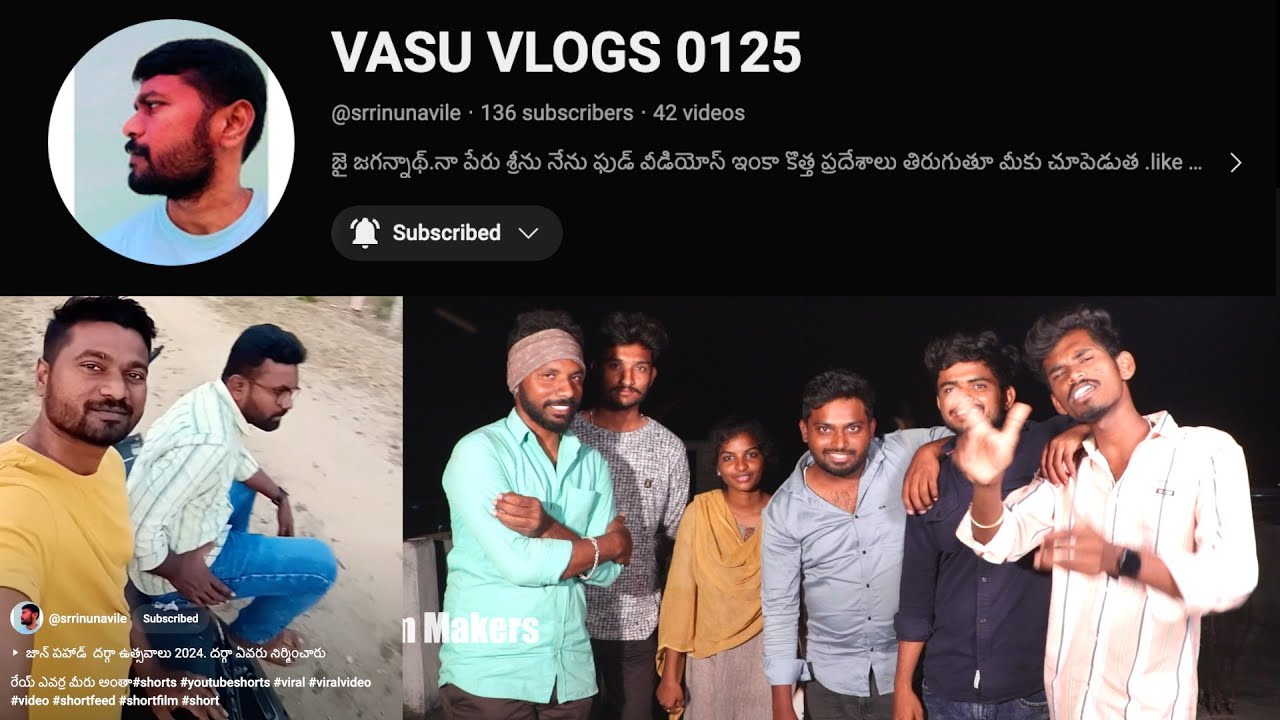 Thank you My Friend Srinu@srrinunavile VASU VLOGS 0125 - YouTube