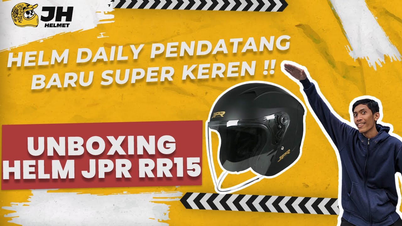 HELM DAILY PENDATANG BARU YANG SUPER KEREN JPR RR15 - YouTube