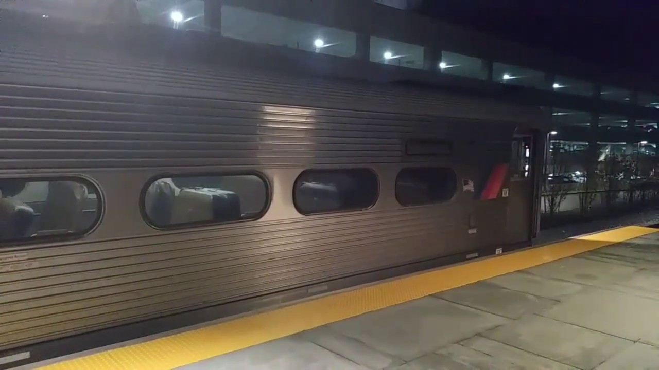 NJ Transit Princeton Dinky Departing Princeton Station - YouTube