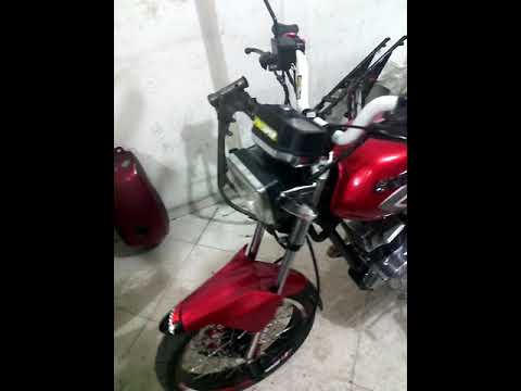 ax 100 modificada con arranque eletrico - YouTube