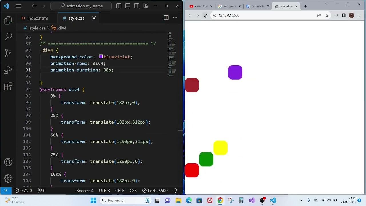 🚀 Débutant? Voici une idée amusante pour s'entraîner avec la propriété animation CSS 💡 - YouTube
