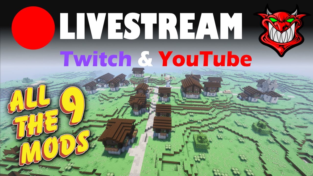 ATM9 - Building The Town! - YouTube