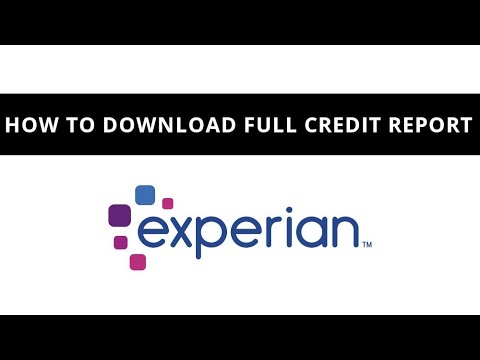 Experian - how to download full credit report - YouTube