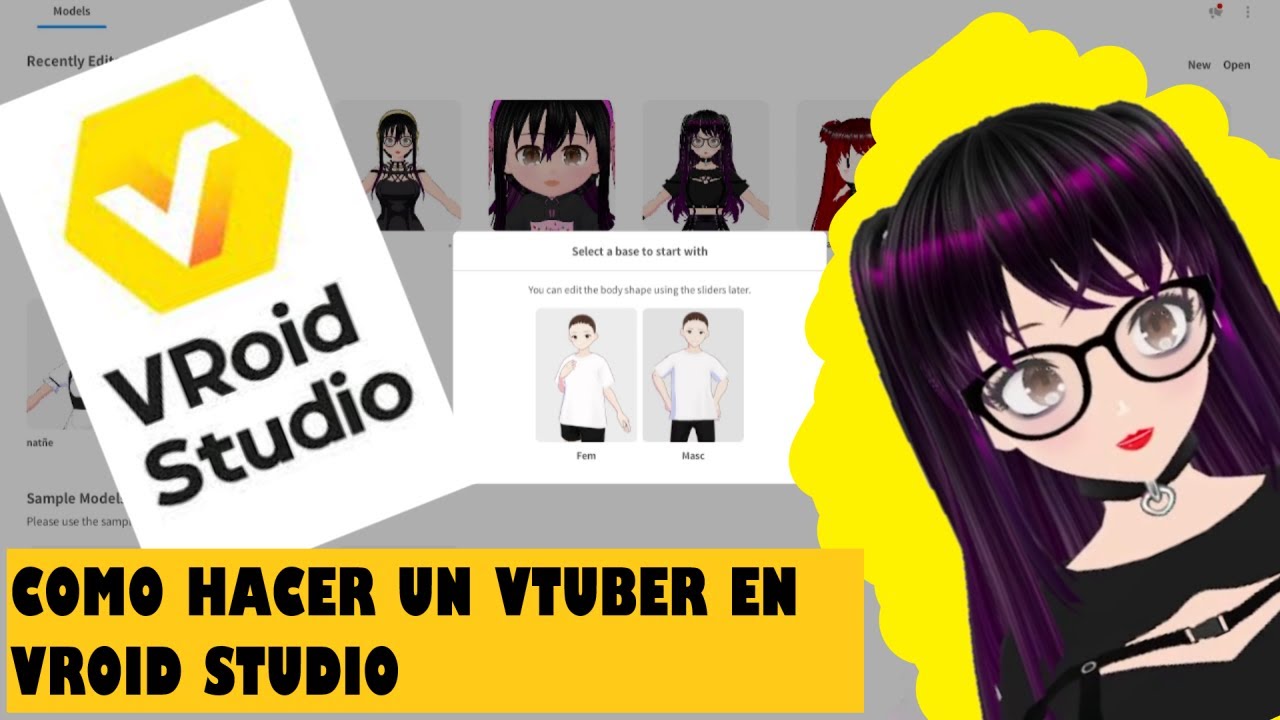 COMO HACER TU PRIMER VTUBER EN VROID - YouTube