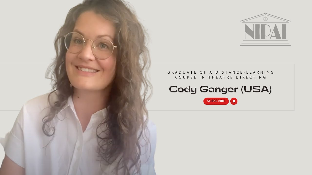 Cody Ganger. Graduate of a distance learning course in theatre ...