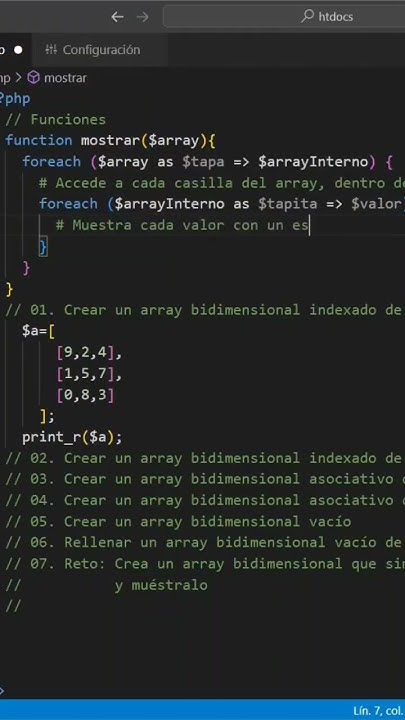 Mostrar los valores de un array multidimensional. Parte 2 #php #desarrolloweb #coding - YouTube