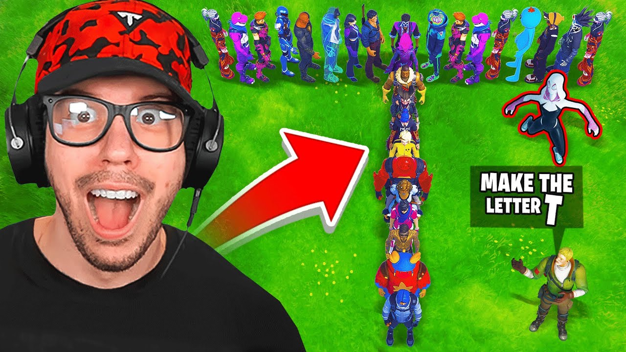 100 Player "TG says" in Fortnite! - YouTube