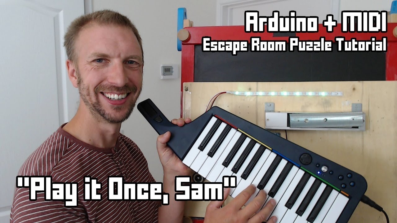 Play It (Once), Sam! Arduino MIDI ER Puzzle - YouTube