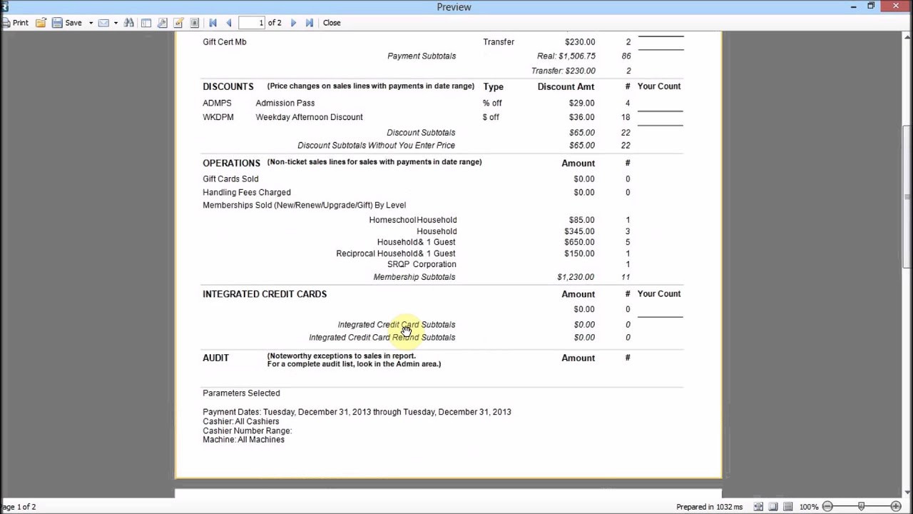 Versai - Read Cashier Reports - YouTube