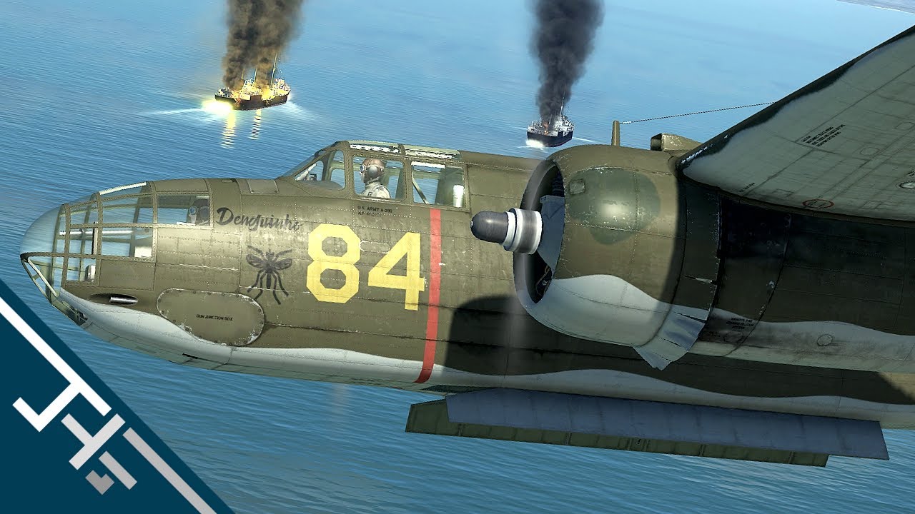 IL-2 Great Battles: A-20B - Skip bombing - YouTube