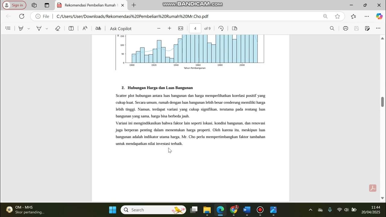Final Project Data Science Sanbercode Batch 62 rekomendasi rumah Mr Cho - YouTube