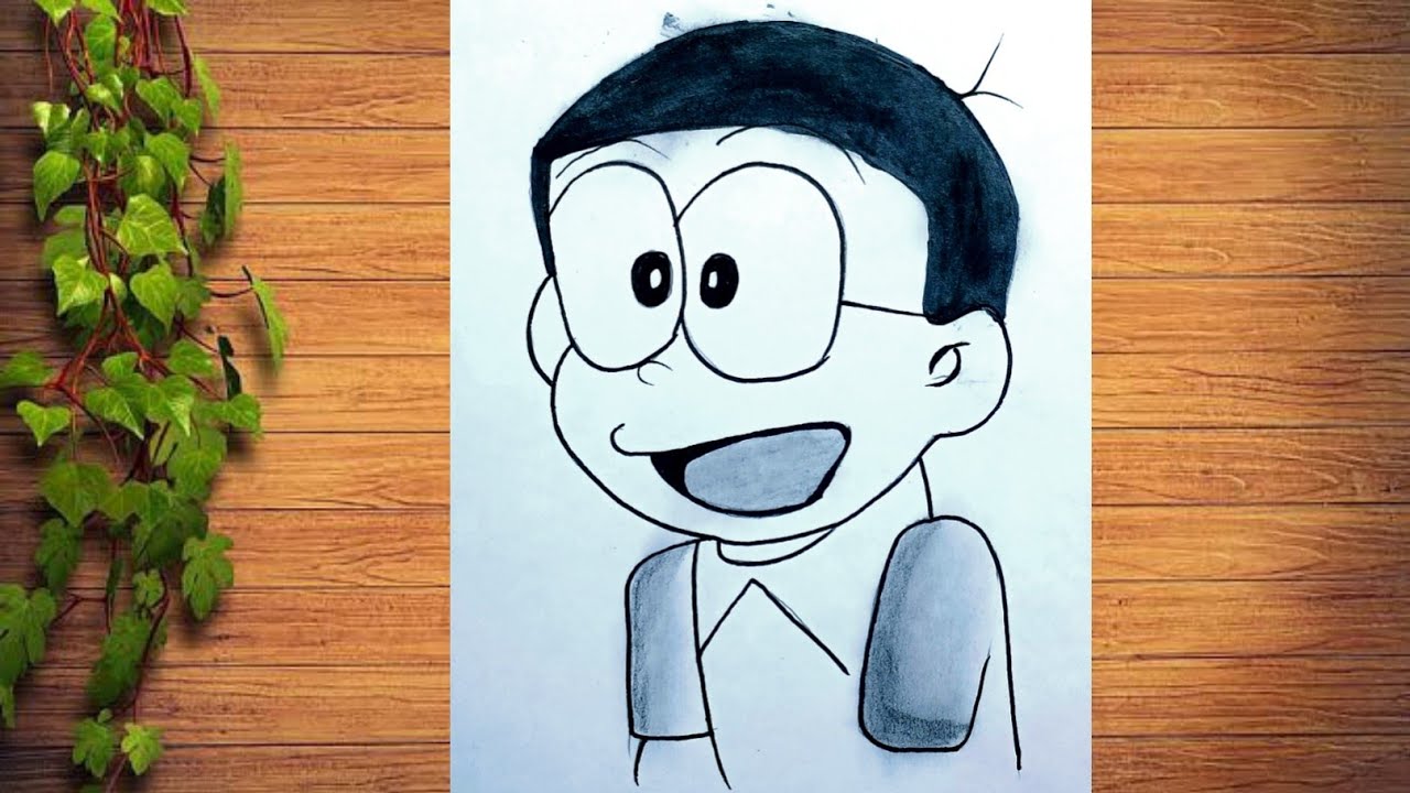 How to Draw Nobita From Doraemon || step by step - color drawing - YouTube