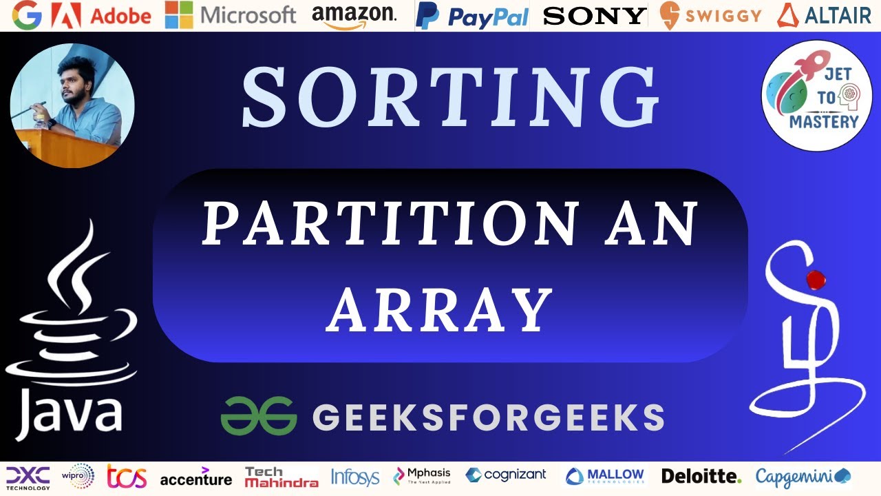 Partition An Array Efficient Array Manipulation In Java Dsa 5737