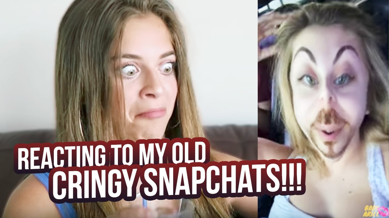 REACTING TO MY OLD CRINGY SNAPCHATS!!! - YouTube