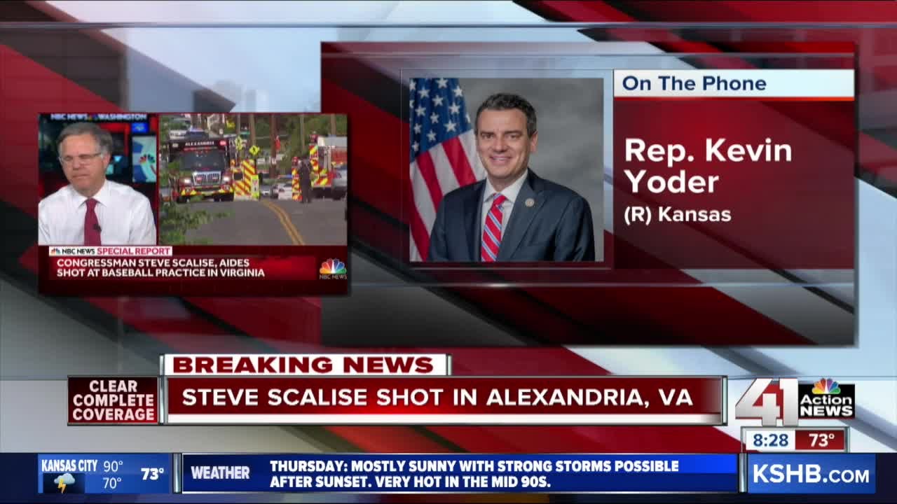 Rep. Kevin Yoder speaks about shooting at congressional baseball ...