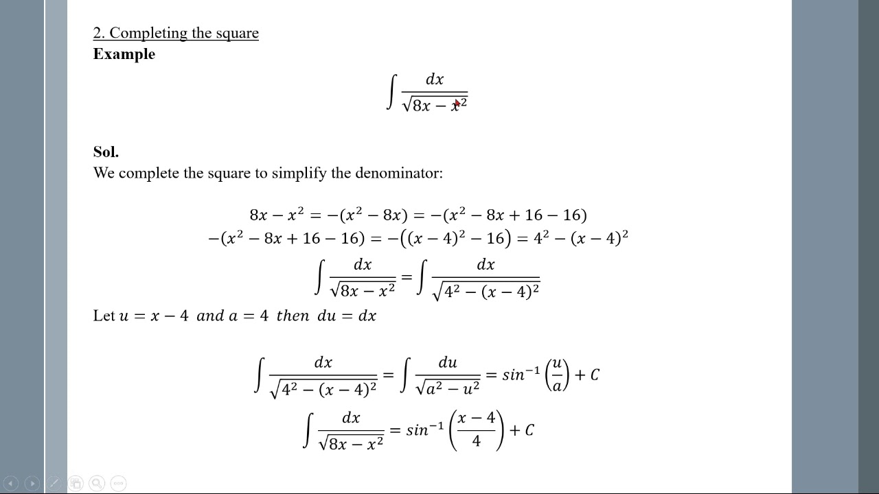 Techniques of Integration - YouTube